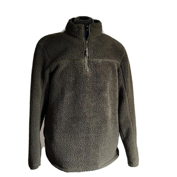 Alpine Sherpa | Sweaters | Mens Hiking Alpine Sherpa Olive Green 4 Zip ...